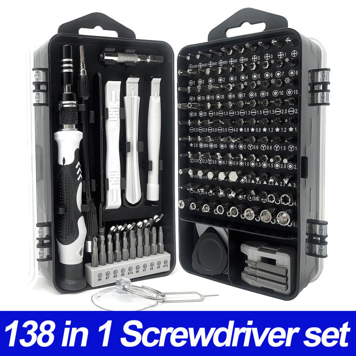 Multifunction Screwdriver Set 115 138 in 1 Professional Hex Torx PH2 ...