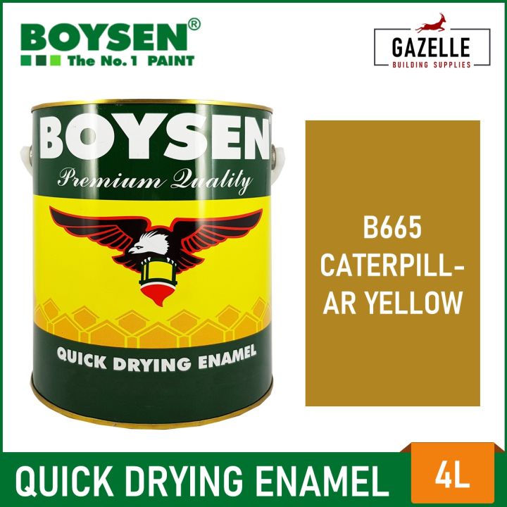 Boysen Quick Dry Enamel Caterpillar Yellow - 4L | Lazada PH