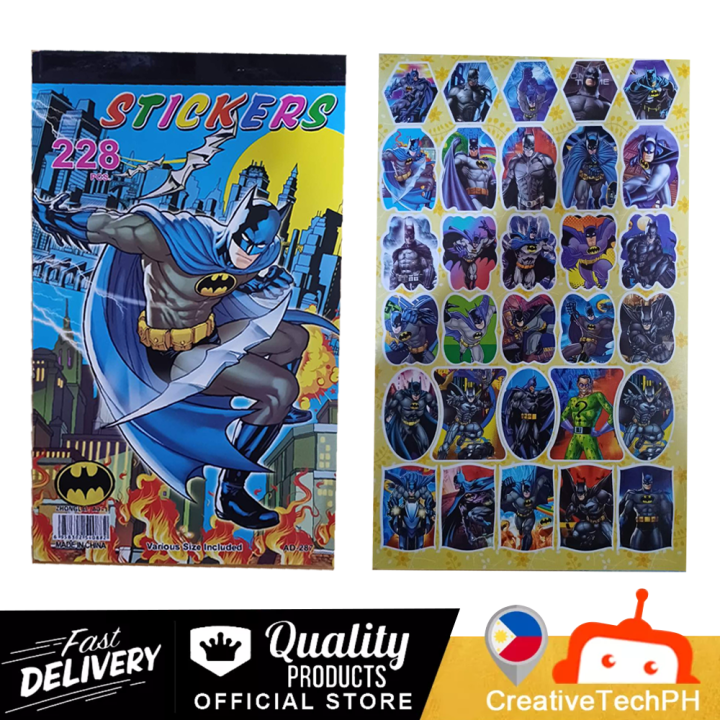 BATMAN Sticker Booklet 228 pcs Sticker for Kids | Lazada PH