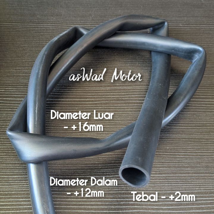 Selang mobil Diameter dalam 12mm luar 16mm tebal 2mm Universal / Selang ...