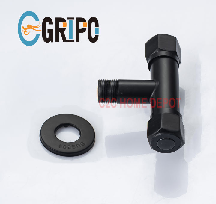 GRIPO High quality 304 stainless dual control valve with black ...