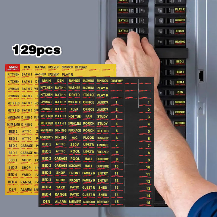 Electrical Box Panel Label Sticker Weatherproof Self Adhesive ...