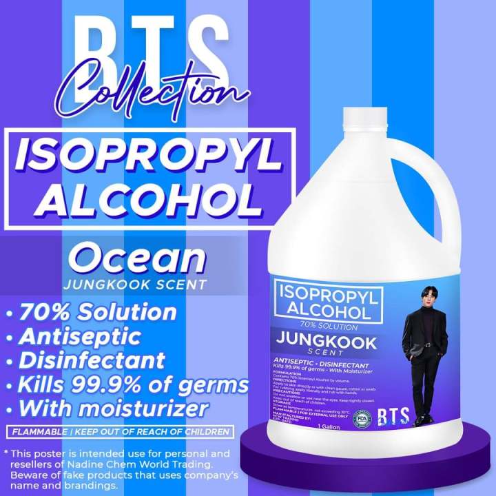 70% Isopropyl Alcohol BTS Collection Ocean JUNGKOOK Scent | Lazada PH