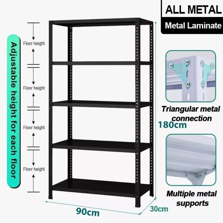 6 Layer & 5 Layer Heavy Duty Steel Rack Metal Shelf Stainless Racks Metal Rack Boltless Angle ...
