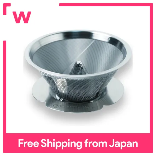 Espresso Tokyo MagMa Dripper Coffee Dripper Stainless Steel W Shape 1-3 ...