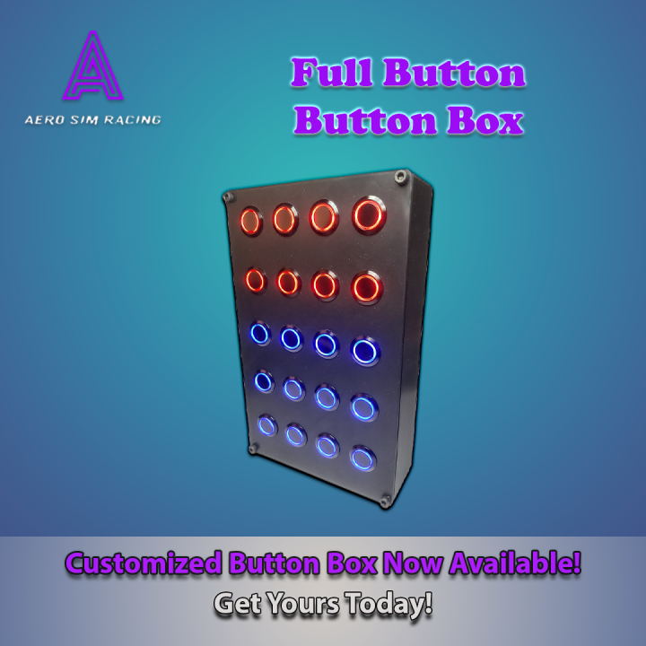 Full Button Sim Racing Button Box / Flight Simulator / Racing Simulator ...