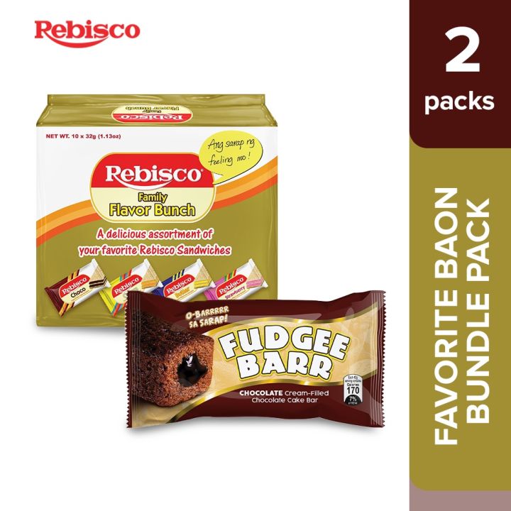 Favorite Baon Bundle Pack - Fudgee Barr Chocolate + Rebisco Flavor ...