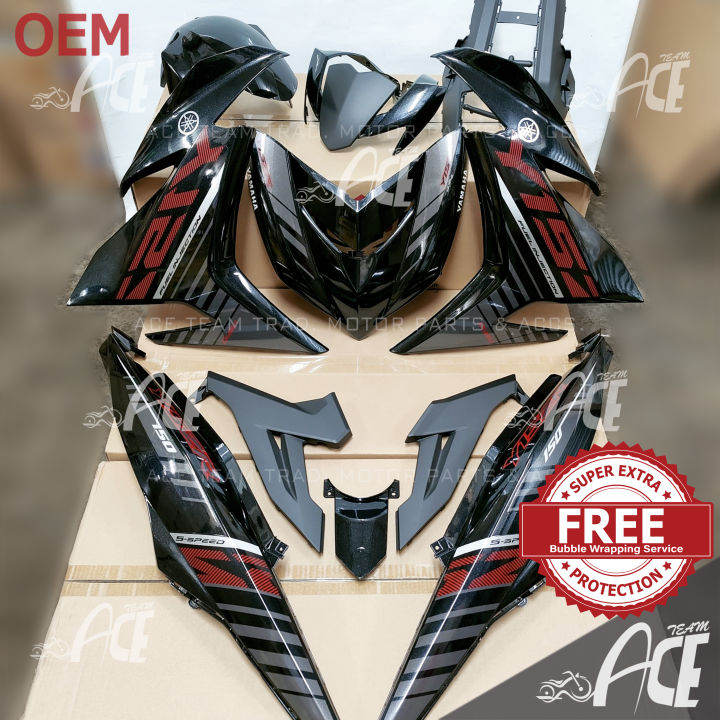 Coverset Y15 V1 V2 Batman Hitam 1st Model 2015 Ysuku Y15V1 Y15V2 Yamaha Y15ZR V1 V2 Cover Set ...