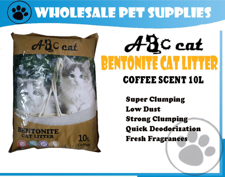 ABC Bentonite Cat Litter Sand - Coffee | 10L | Lazada PH