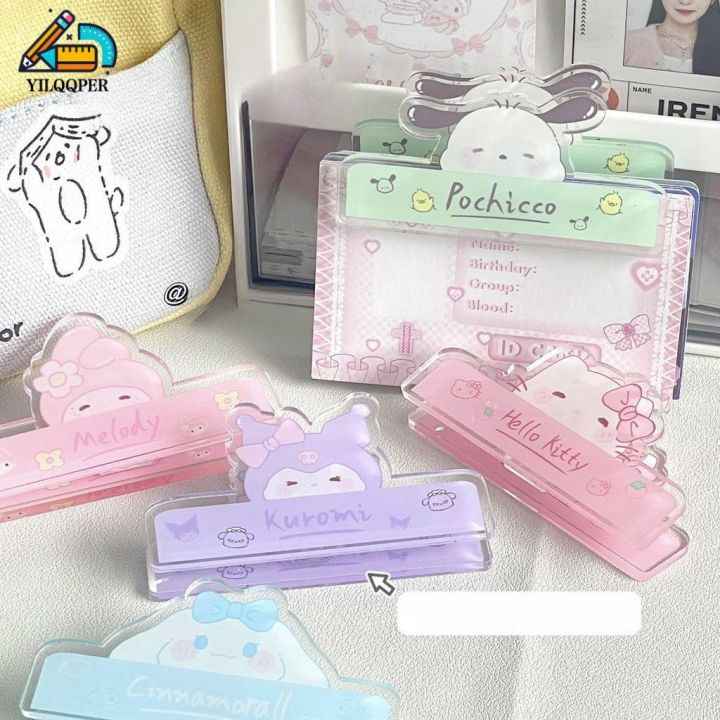 Kawaii Sanrio Acrylic Hello Kitty Melody Kuromi Pochacco Cinnamoroll ...