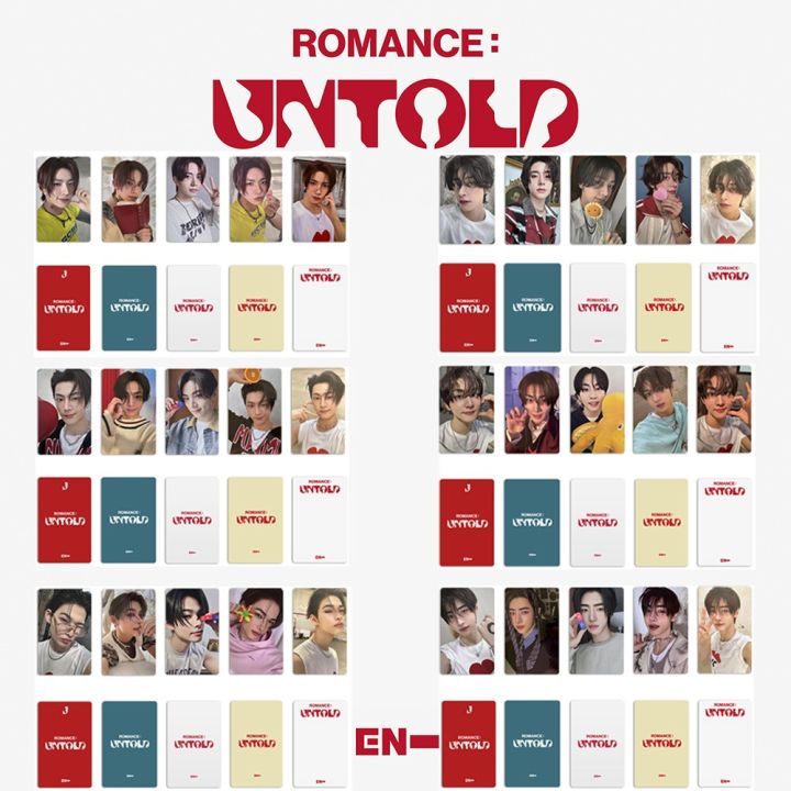 Enhypen ROMANCE UNTOLD Solo PhotoCard Kpop Heeseung Jake Sunghoon Sunoo ...