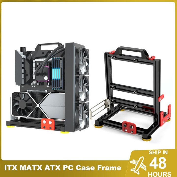 ITX MATX ATX Gamer Cabinet,MOD Desktop PC Case Open Frame Rack,Water ...