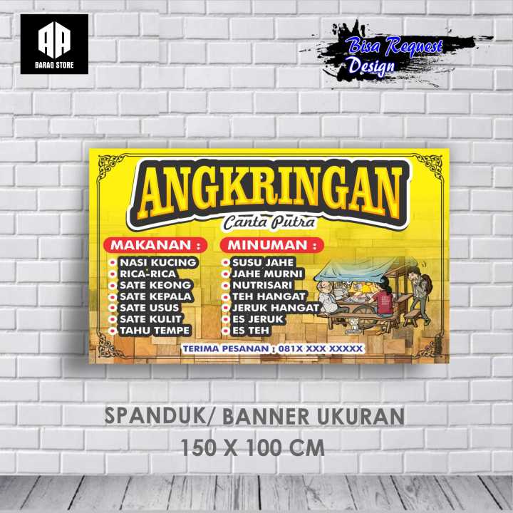 SPANDUK JUALAN ,BANNER WARUNG ANGKRINGAN COCOK UNTUK USAHA,DAGANG ...
