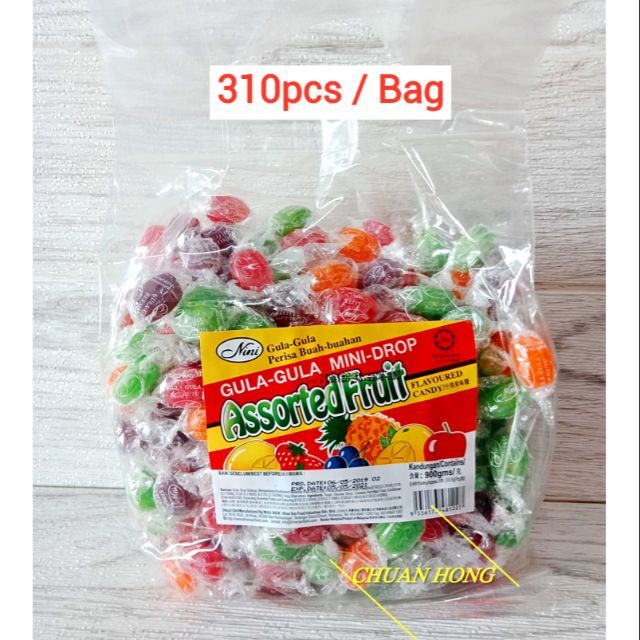 Gula Mini Drop Assorted Fruit Candy 300pcs+- / Bag | Lazada