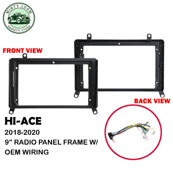 9 Inch Car Fascia for HI-ACE 2018-2020 Head Unit Fascia Radio Frame ...