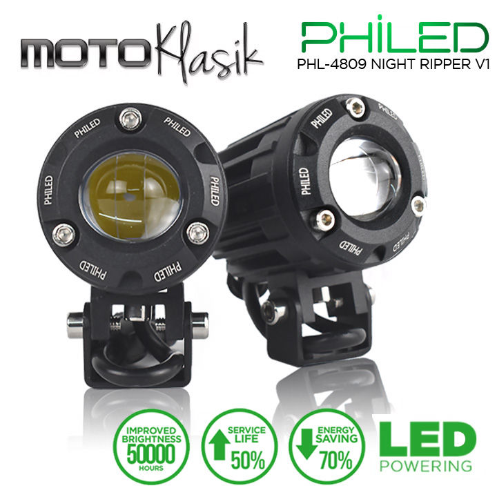 PHILED NIGHT RIPPER V1 PHL-4809 30W MINI DRIVING LIGHT W/ BALLAST DUAL ...