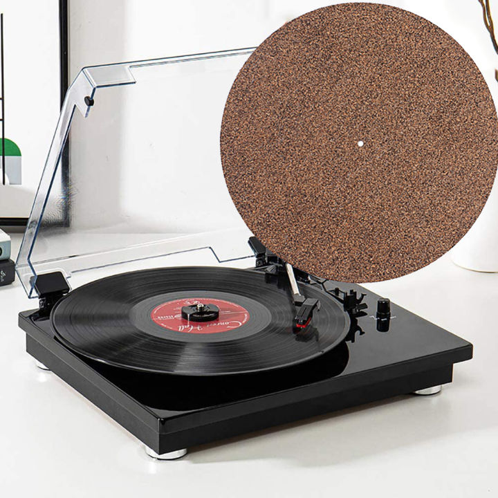 Cork Rubber Turntable Platter Mat Anti-Static Slipmat for Vinyl Record ...