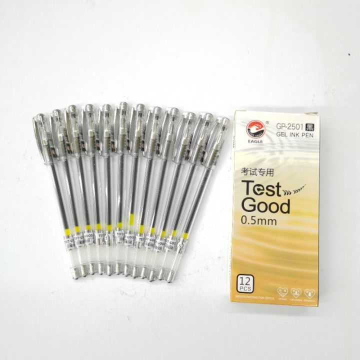 12pcs/box Eagle gel ink pen gp-2501 test good 0.5mm school office ...