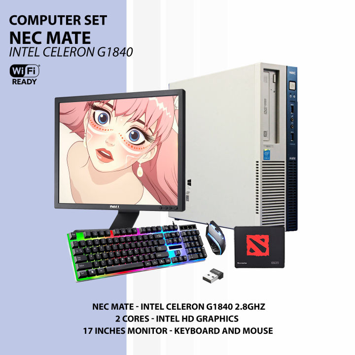 Dekstop ( Nec Mate / Intel Celeron 4th Gen / 4GB Ram 500GB HDD / 19 ...