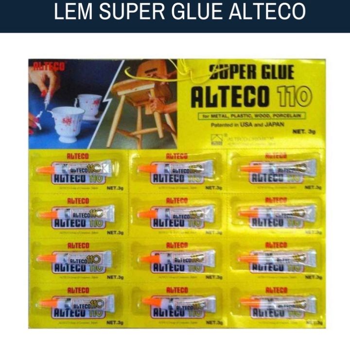 ORIGINAL Lem Super Glue ALTECO 110 3g ASLI | Lazada Indonesia