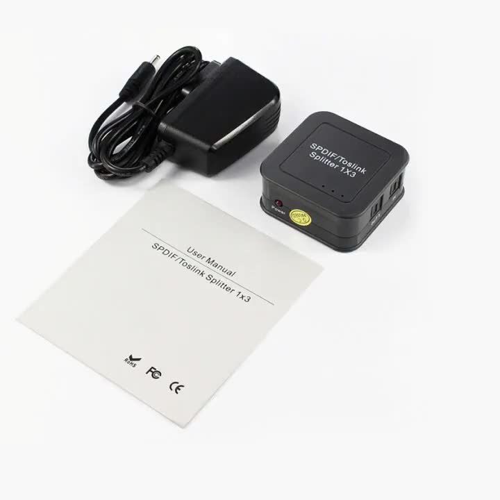 Operation SPDIF/TosLink Optical Fiber One-Three Audio Distributor One ... Operation SPDIF/TosLink Optical Fiber One-Three Audio Distributor One ...