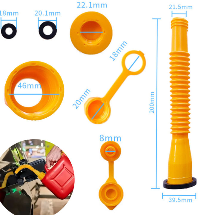Gas Can Fuel Spout Cap Kit Replacement Gas Can Spouts With Flexible ...