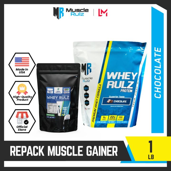 MUSCLE RULZ WHEY RULZ PLUS PREMIUM WHEY PROTEIN FORMULA 1LB REPACKED ...