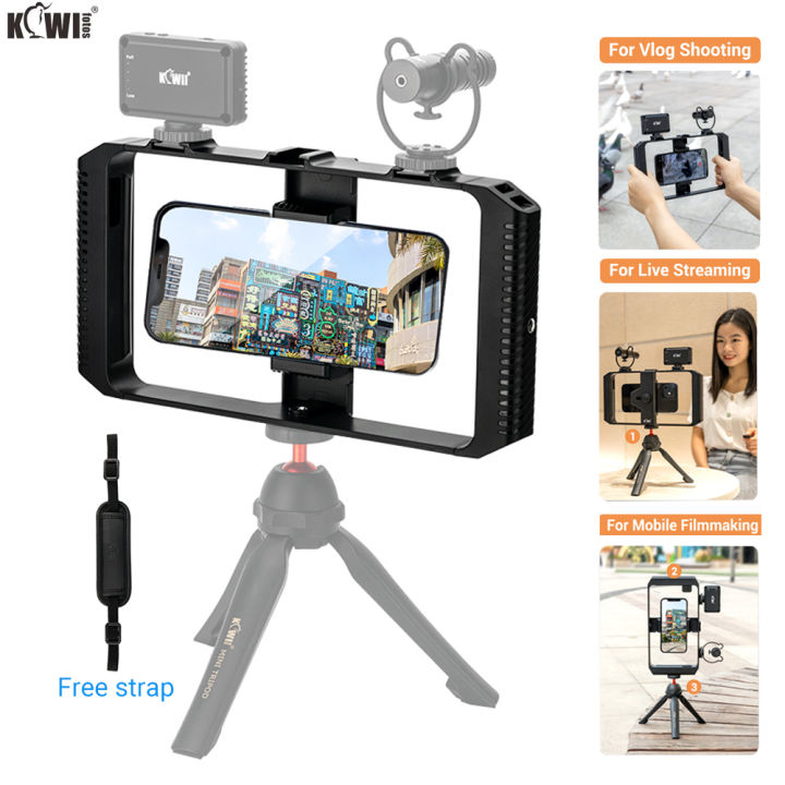 Kiwifotos Universal Smartphone Video Rig, Phone Stabilizer Rig with ...