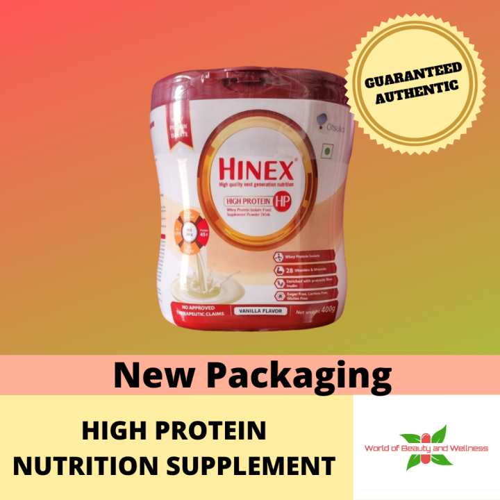 HINEX HP (High Protein) powder - Vanilla flavor (400g) New Packaging ...