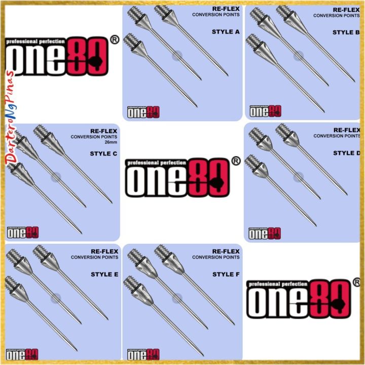 One80 Reflex soft tip Conversion Points - 2BA 1.5mm 2.0mm - Turn Soft ...