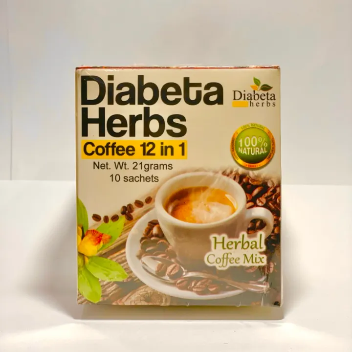 Diabeta Herbs Coffee 12 in 1 10 sachets/Slim & Glow 10 sachets/Capsules ...