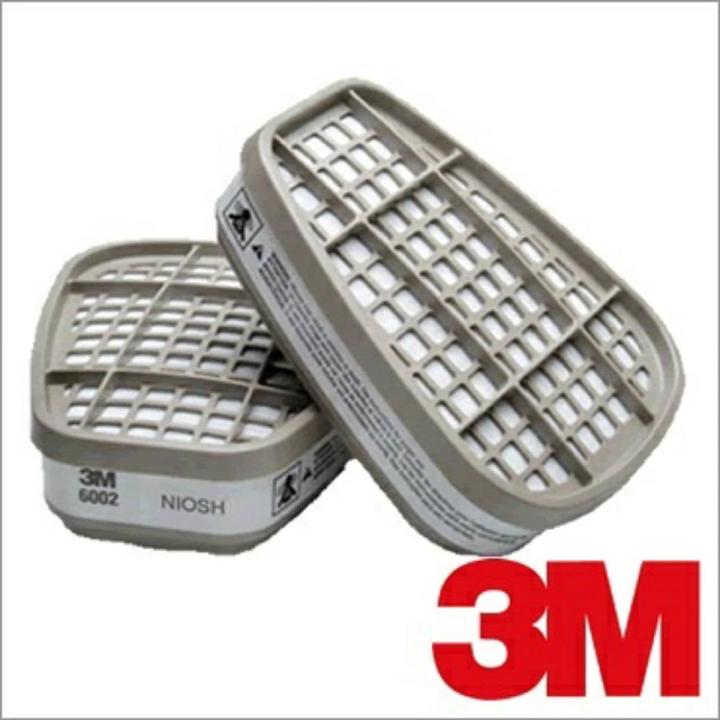 1 PAIR 3M Acid Gas Cartridge 6002, Respiratory Protection NIOSH for Gas ...