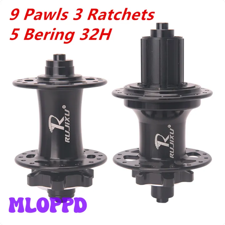 [MLOPPD] 9 Pawls RUJIXU MTB Bicycle Hubs 32 Holes 9 450 Gears Loud ...