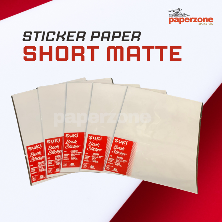 PAPERZONE SUKI MATTE STICKER PAPER BY 10'S Label | Lazada PH
