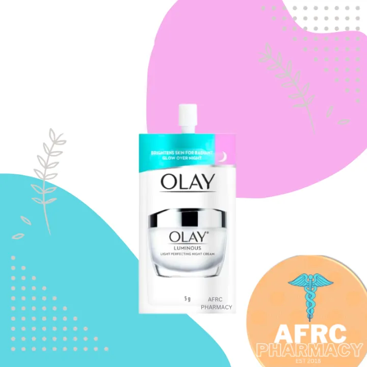 Olay Luminous Light Perfecting Day Cream with SPF15 5g Night Cream 5g ...