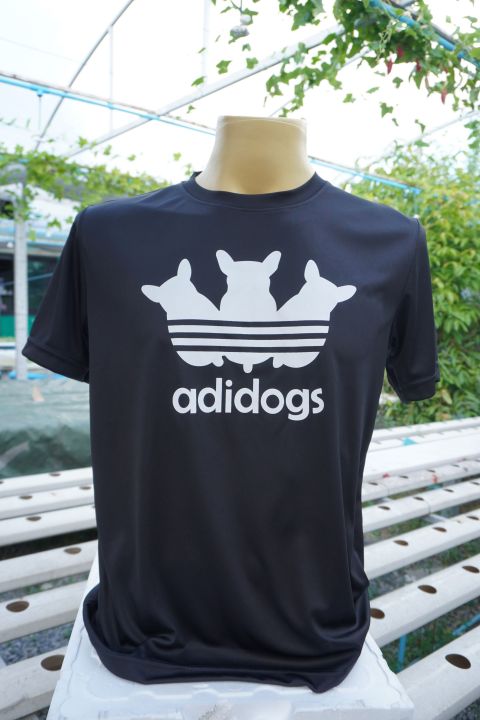 A022เสื้อยืดคอกลม พร้อมส่ง!!!เสื้อสกรีนลายAdidogs เนื้อผ้ากีฬา ผ้านุ่ม ลื่น สวมใส่สบาย เรียบไม่ ...