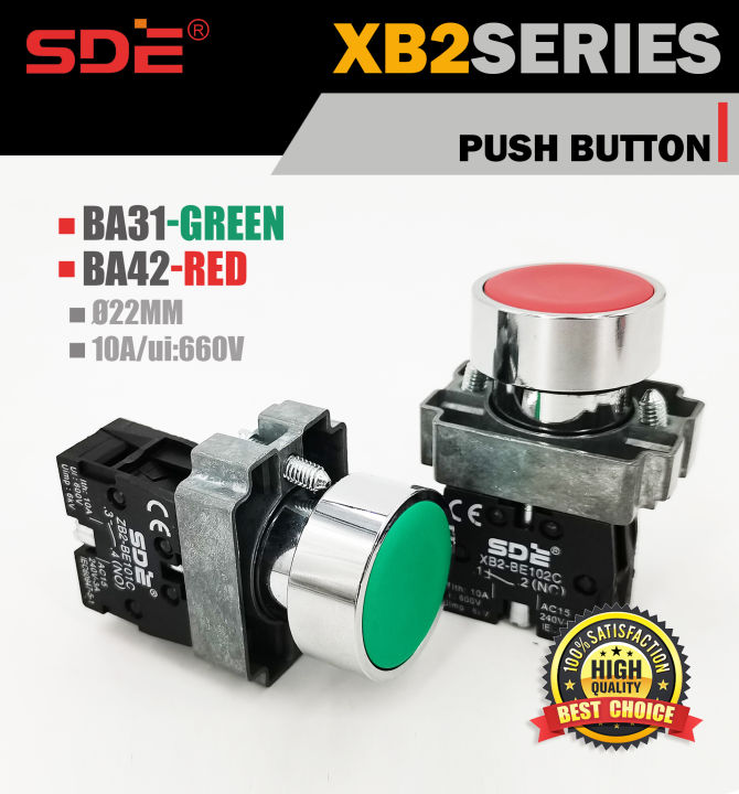 SDE PUSH BUTTON FLAT Type (XB2 Series) | Lazada PH
