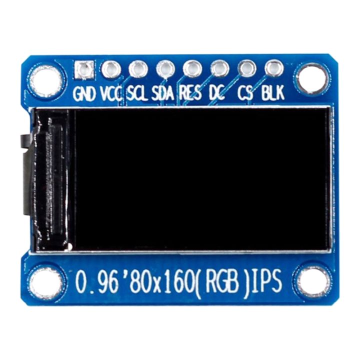 IPS RGB Display 0.96 Inch 7P SPI HD 65K Full Color LCD Module ST7735 Drive IC 80X160 (Not OLED ...