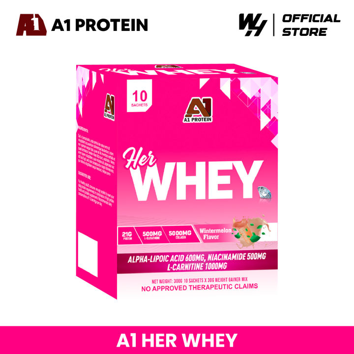 A1 HER WHEY PROTEIN (Women Whey) 10 Servings with Glutathione and Collagen | Lazada PH