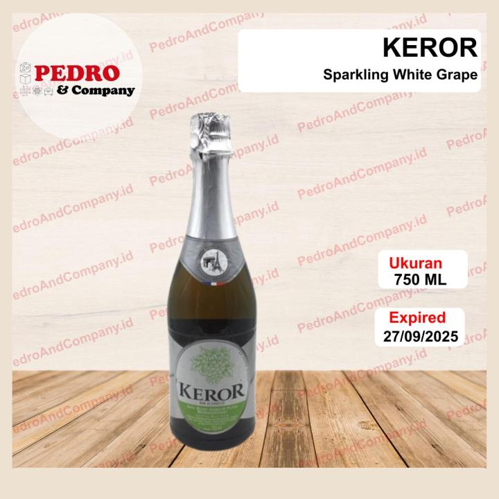 Keror sparkling WHITE grape juice 750 ml - buah jus sari anggur non ...