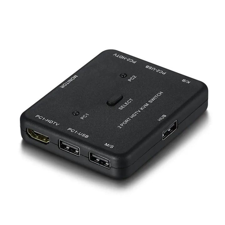 KVM Switch 4K -Compatible Splitter USB Hub Switcher Transfer Adapter ...