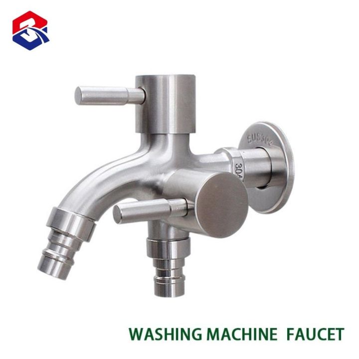TQTQ SUS304 Faucet 1 Inlet 2 outlet two-way copper valve faucet for ...