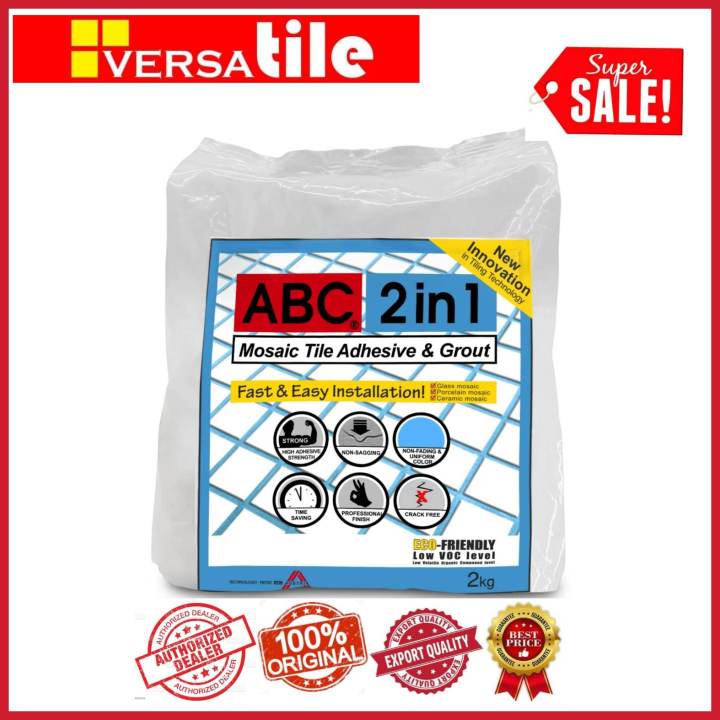 ABC 2 in 1 Mosaic Glass Tile Adhesive and Grout | Lazada PH