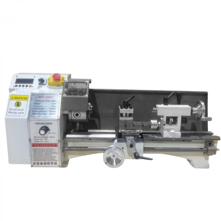 Mesin Bubut Mini Lathe Bench High-Power Brushless 1000W 400mm | Lazada ...