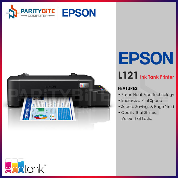 Epson L121 Single Function Ink Tank Printer With Original ink | Lazada PH