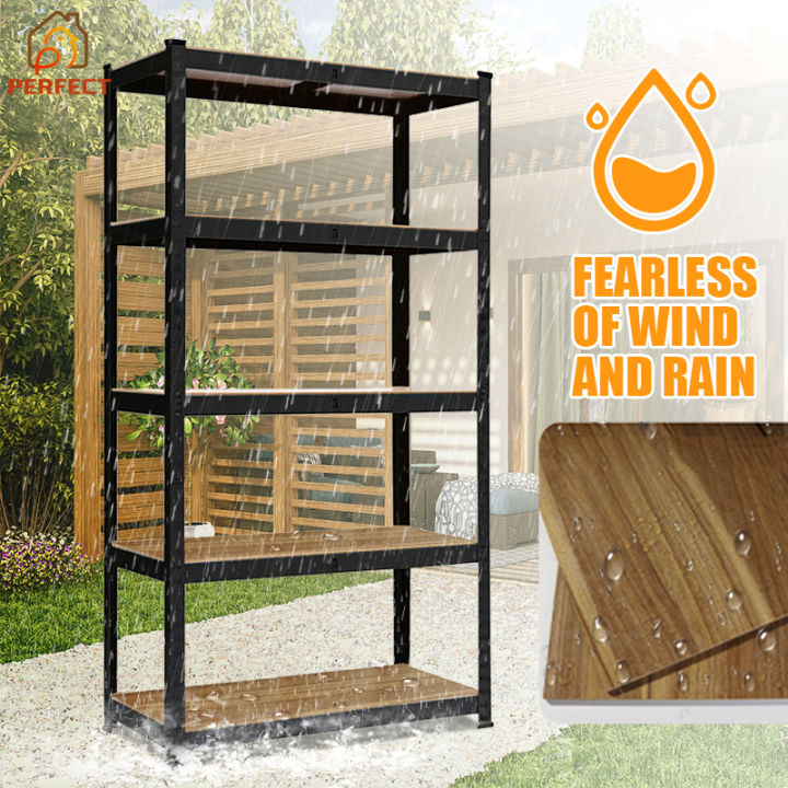 【Waterproof MDF Board 】4/5/6 Layer Boltless Steel Rack Adjustable Steel ...