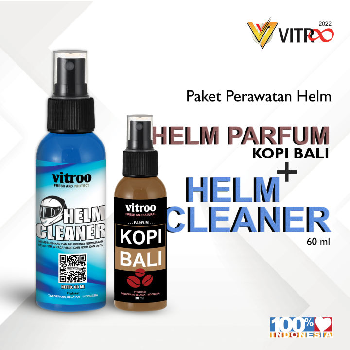 Pembersih dan Pewangi Helm 2 in 1 Pembersih Pengkilap Helm Body Visor ...
