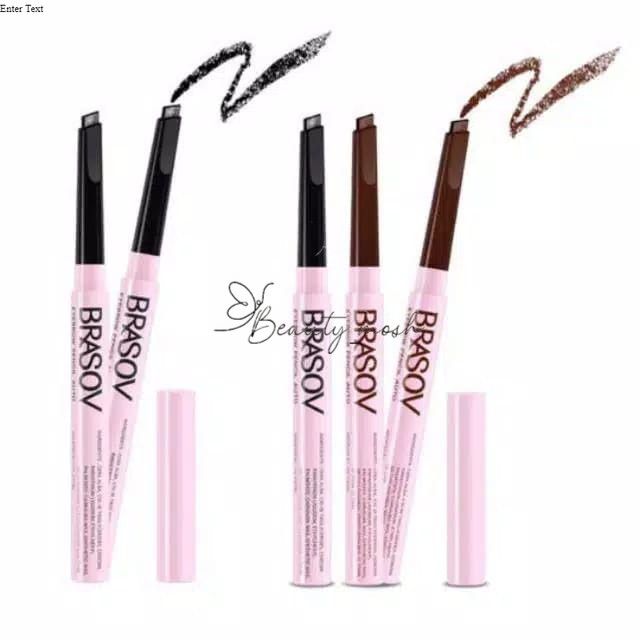 Pensil alis brasov matic BROWN AND BLACK | Lazada Indonesia