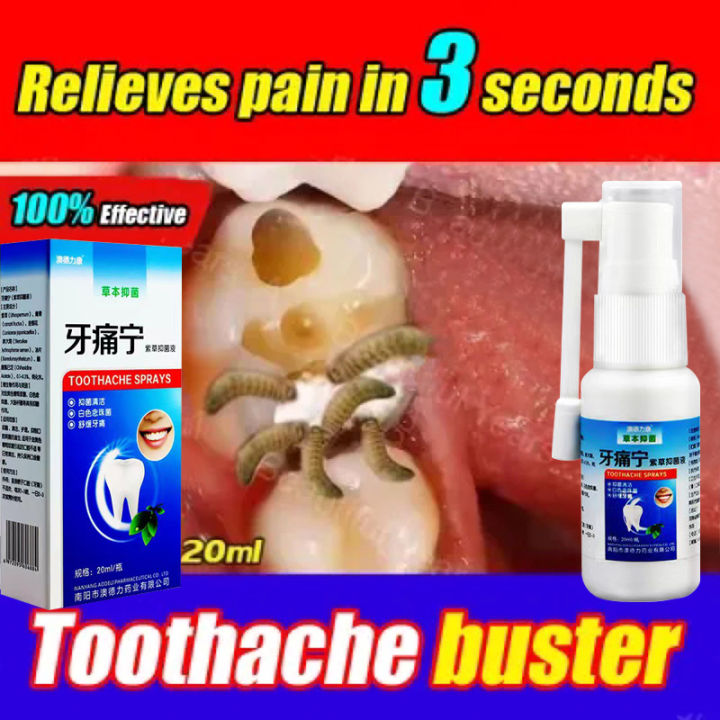 【3 Seconds Pain Relief】Japan Toothache Spray Fast Pain Relief Plant ...