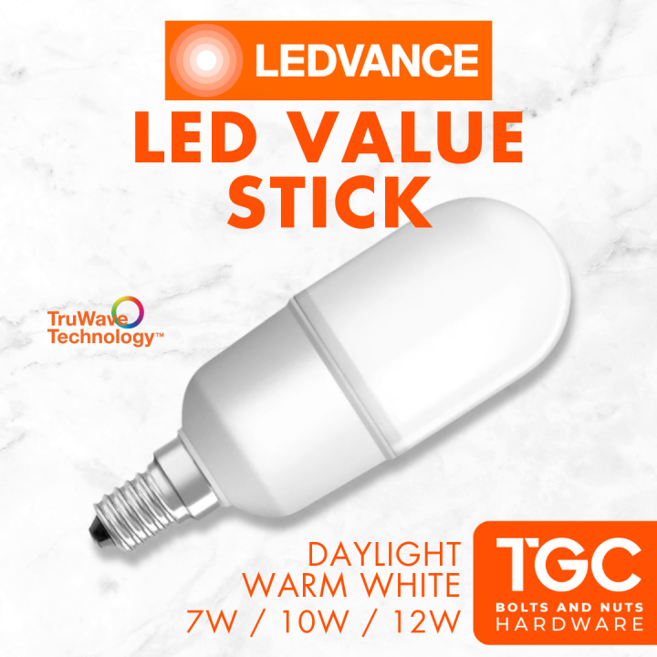 Osram Ledvance LED Value Stick with TruWave Technology Light Bulb 7w | 10w | 12w E27 TGC | Lazada PH